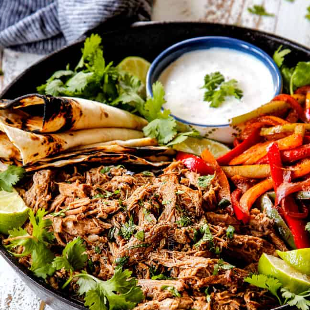 Citrus Pulled Pork Fajitas | Switchin' Kitchens