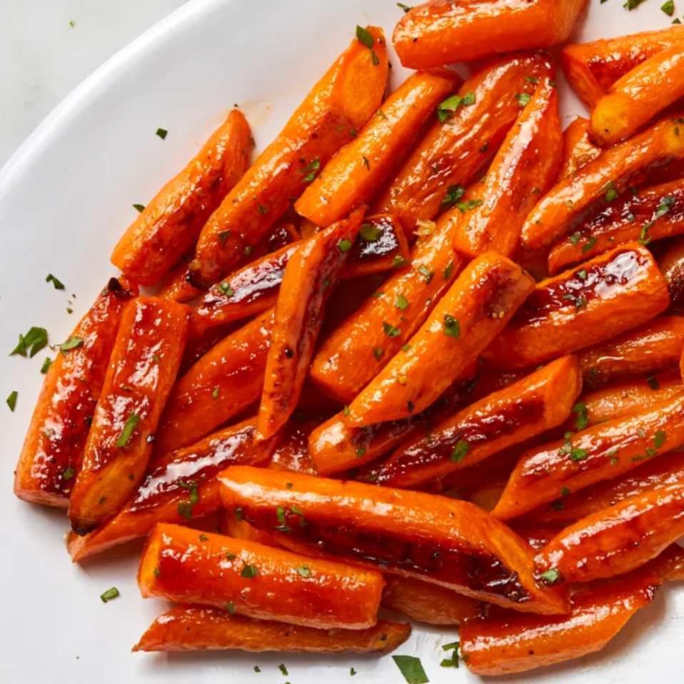 Roasted Glazed Carrots w/ Candied Pecans | Switchin' Kitchens